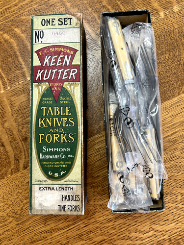 Keen Kutter Flatware 3-Tine Fork/ Knife Civil War Cowboy Prop NIB new ...