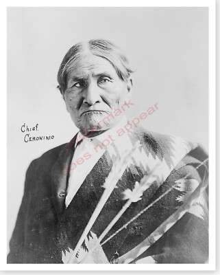Geronimo Native American Chiricahua Apache Indian Chief Silver Halide ...
