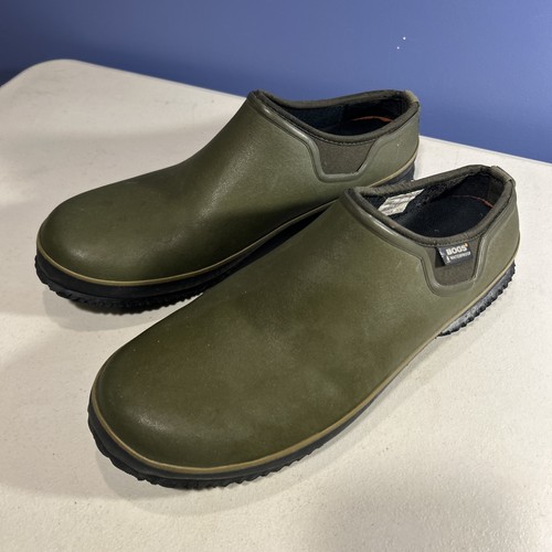 BOGS Men's Farm Clogs Size 12 Green Mud Snow Farm Slip On | eBay