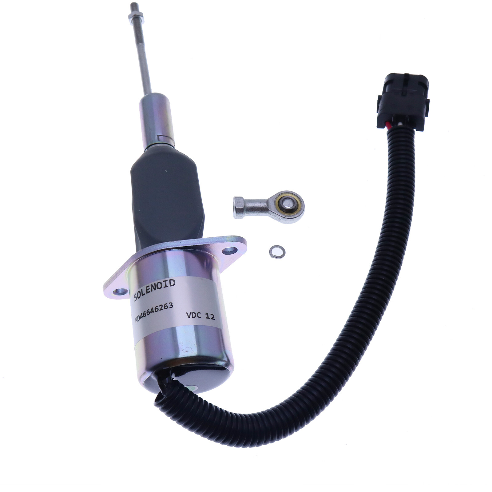 12V Fuel Shutoff Solenoid RE53507 For John Deere Loader 4560 4760 4960 ...