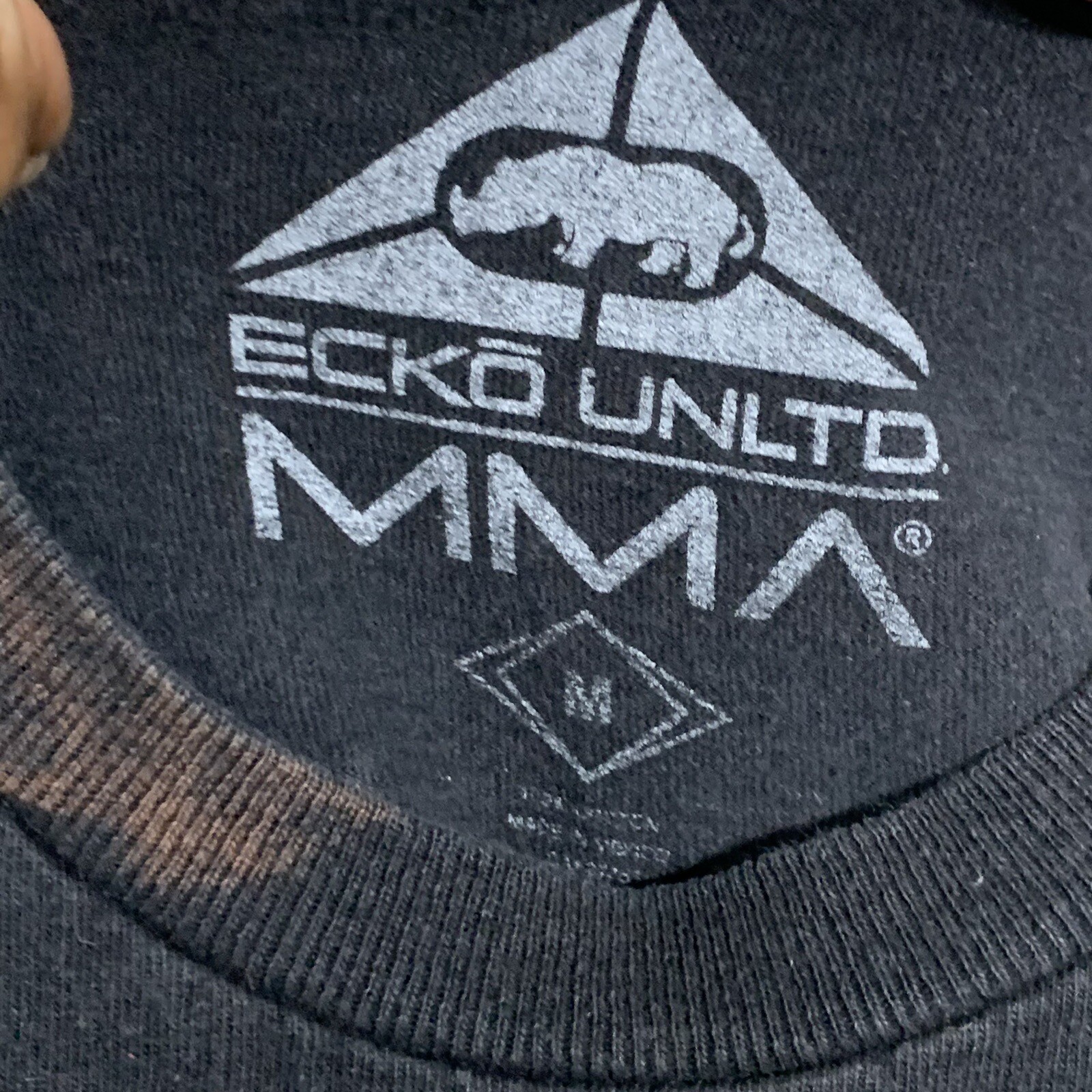 Ecko Unltd MMA Warrior Black Tee Cyber Y2K Grunge Sz M | eBay