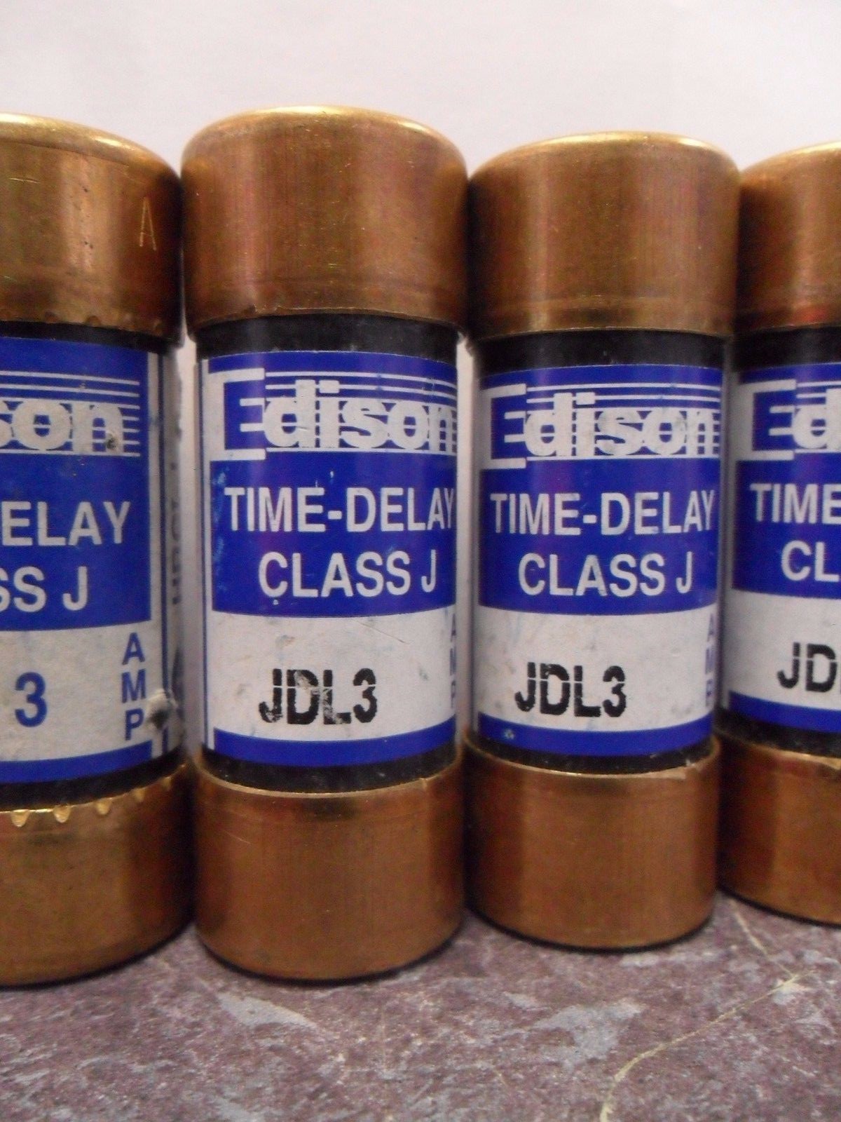 Nice Lot JDL 3 Edison Fuses Class J Time Delay Type D LPJ 3SP 600V | eBay