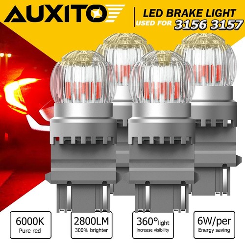 2Pair 3157R Red LED Brake Stop Signal Tail Light Bulbs For Ford F-150 F ...