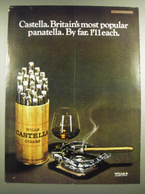 1968 Wills Castella Cigars Ad - Castella. Britain's most popular ...
