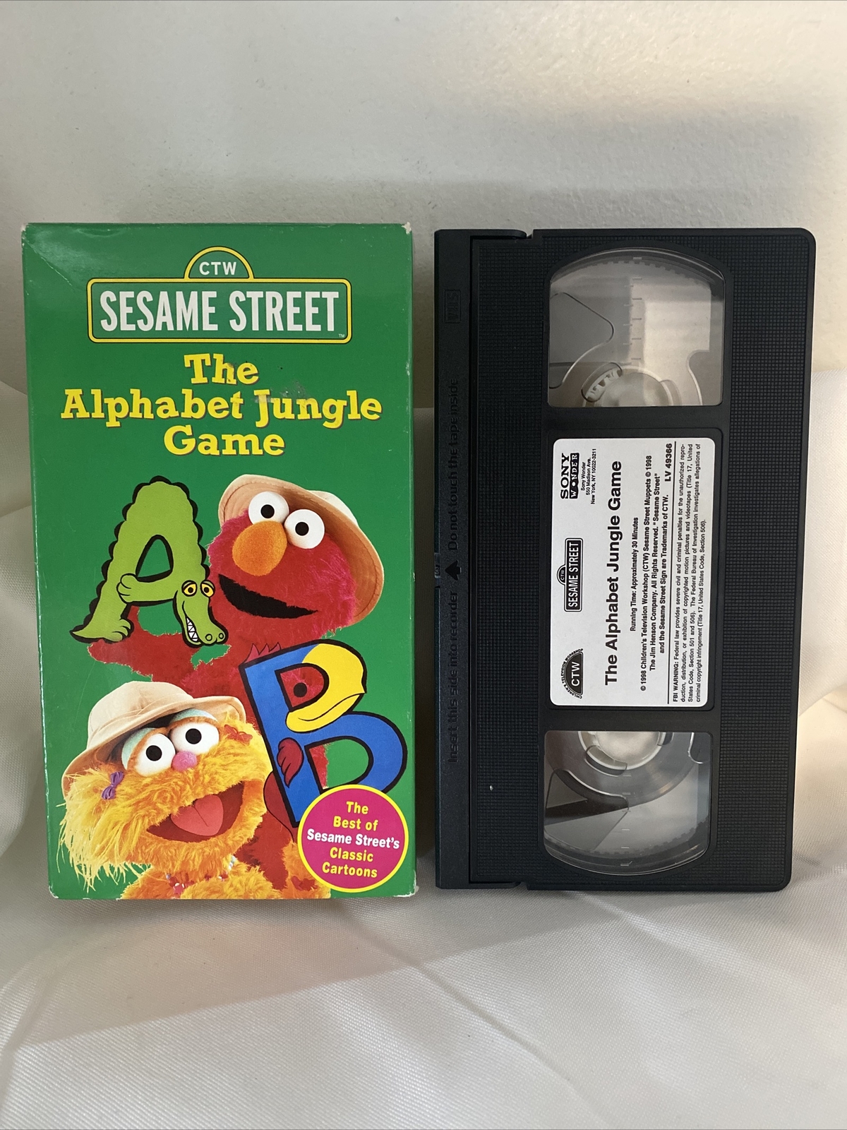 VHS Sesame Street - The Alphabet Jungle Game | Grelly USA