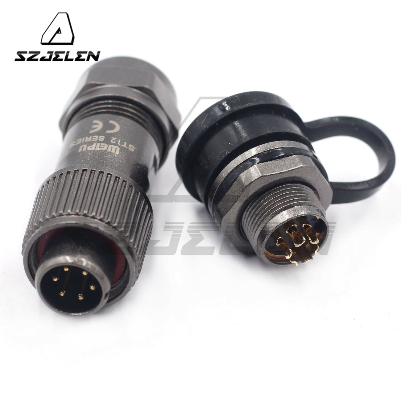 WEIPU ST1210/ST1212 6Pin Waterproof Circular Electrical Connector Male ...