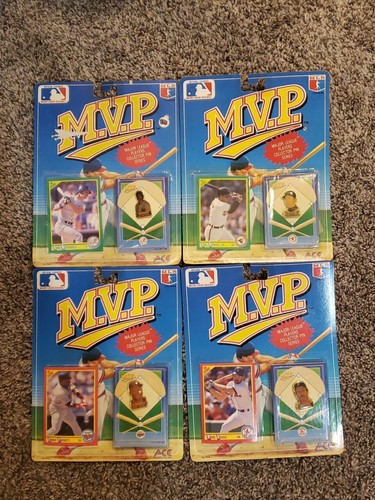 Lot of (4) 1990 MVP MLB Collector Series Pins- Puckett, Boggs,Mattingly ...