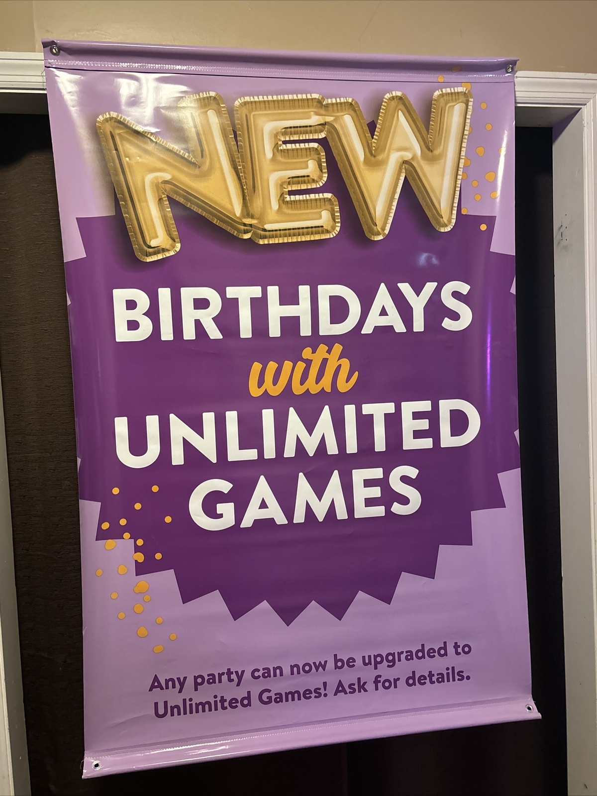 Chuck E Cheese Double Sided Vinyl Poster Large 53” By 35” Authentic ...