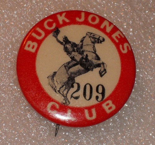 BUCK JONES CLUB Pinback Button 1930's 1 1/4" diameter | eBay