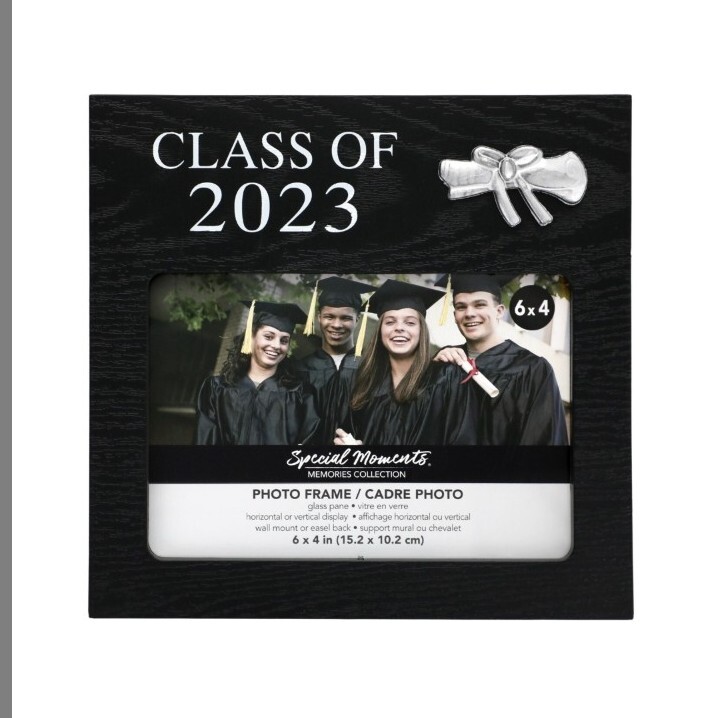 2x Class of 2023 Graduation Photo Frames Silver Diploma 6x4 in. New | eBay