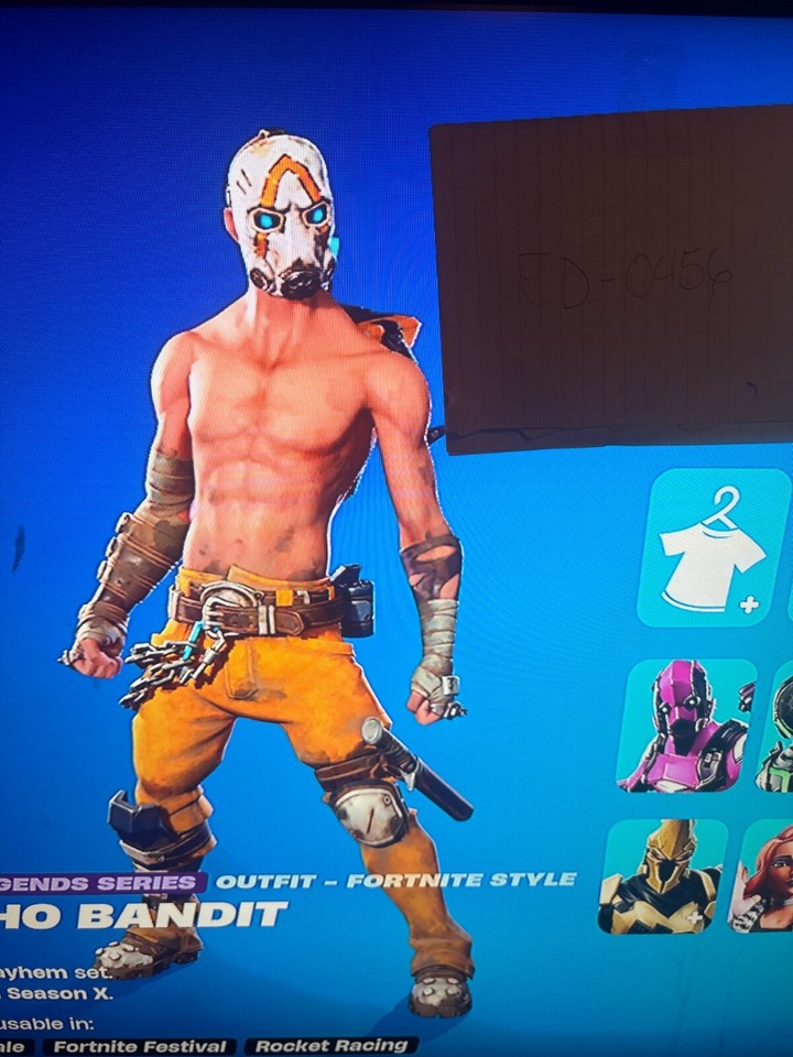 psycho bandit skin/ borderlands skin and other skins and accessories | eBay