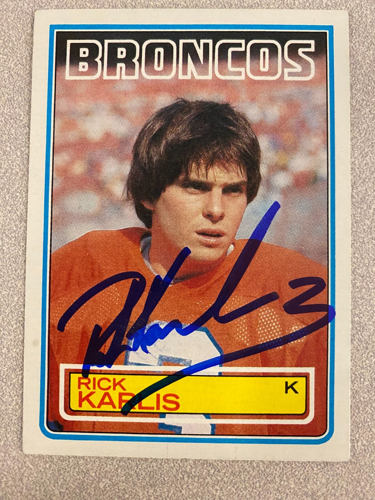 Rick Karlis signed DENVER BRONCOS card 1983 Topps | eBay