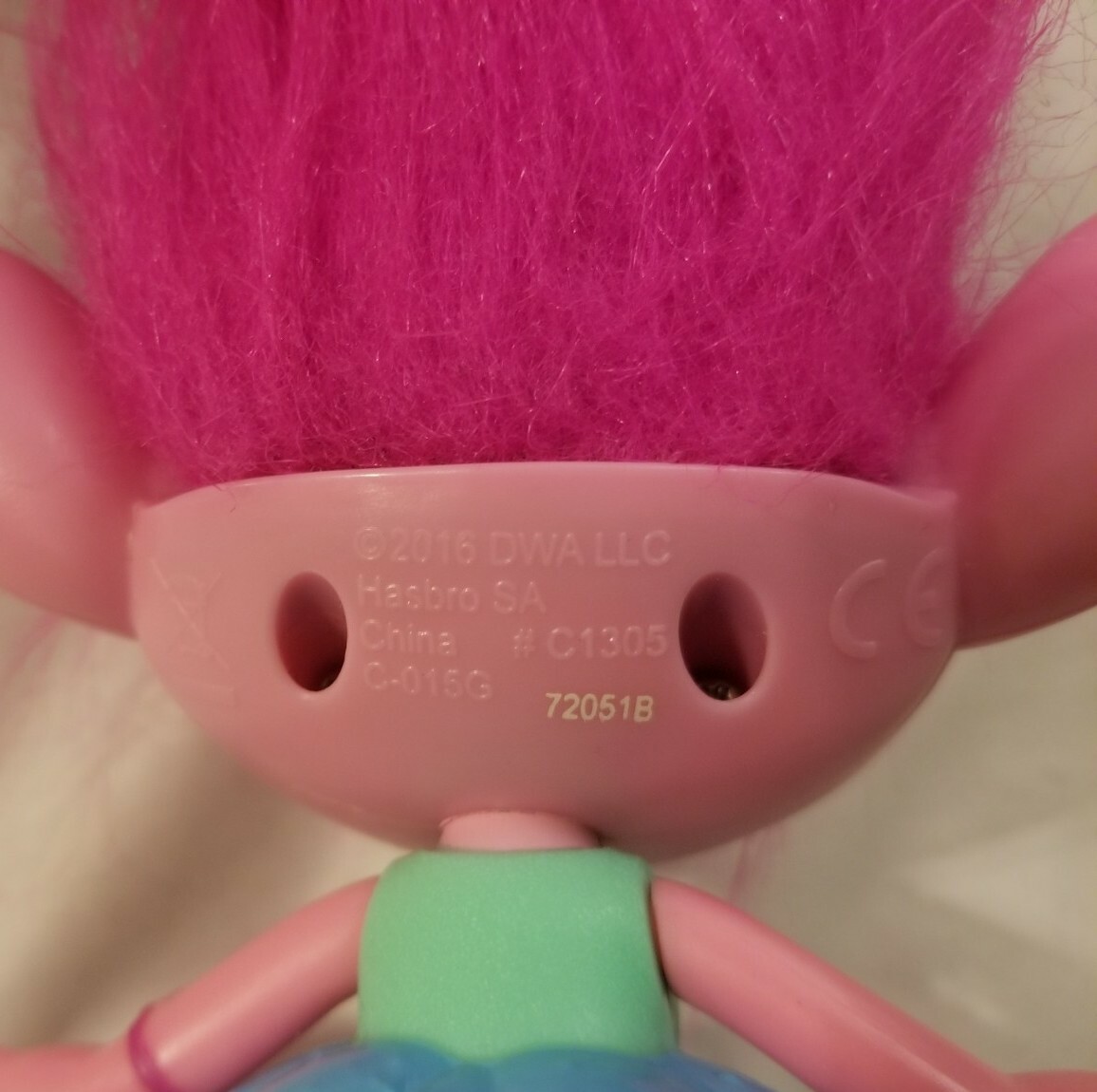 Trolls Hair in the Air Poppy Doll Hasbro Hair Bends Lights Up Plays ...