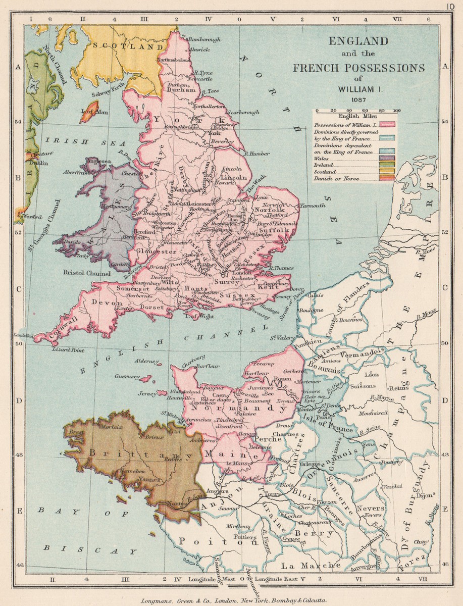 William The Conqueror Map Unit 1