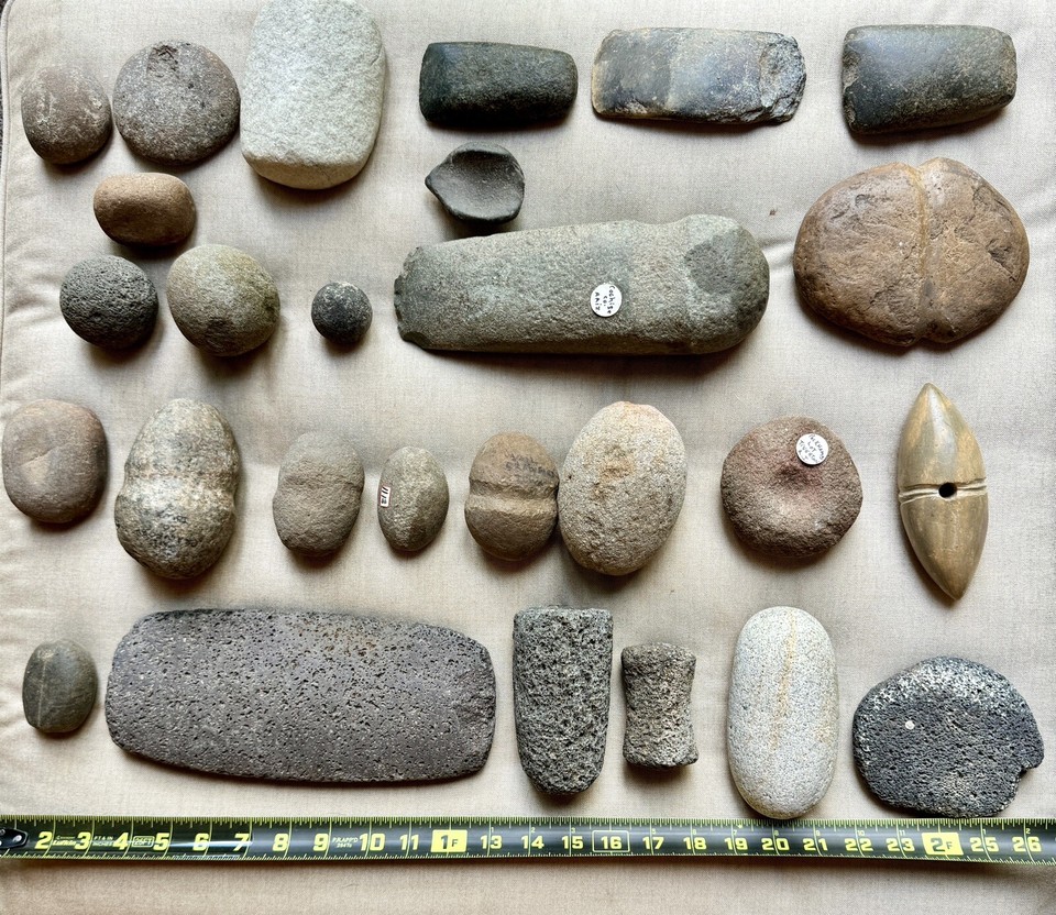 LARGE Woodland Native American Hard Stone Grooved Celt Axe Head Indian Artifact | eBay