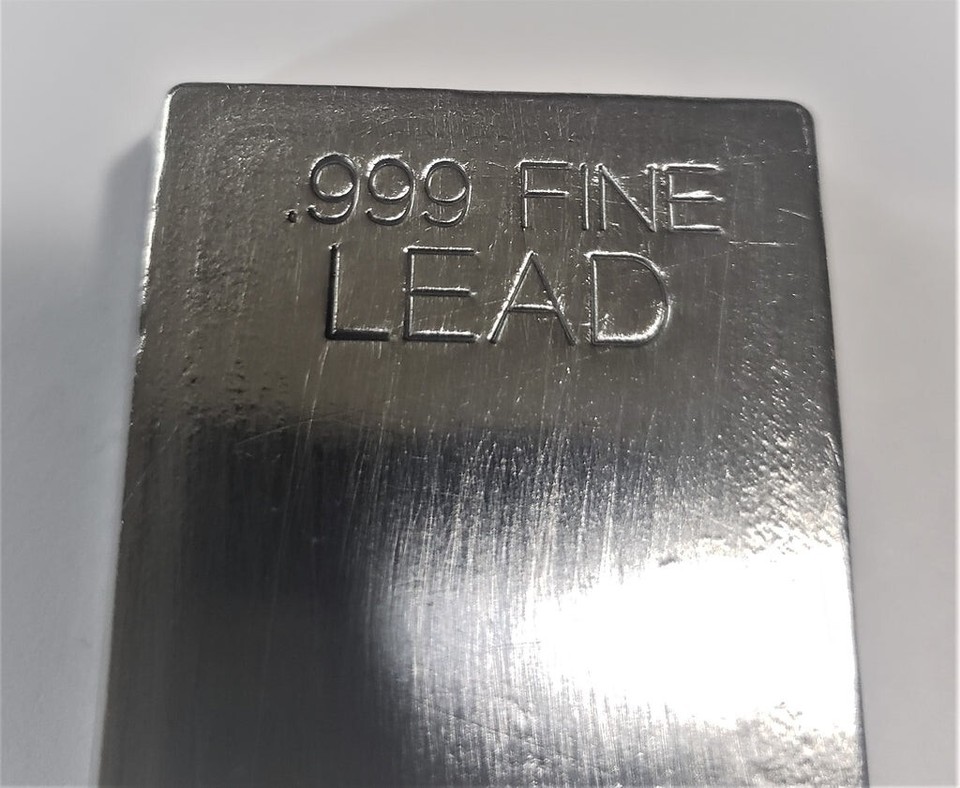 1 Kilo .999 Fine Lead Bullion Bar - Hand Poured & Stamped - Grimm ...