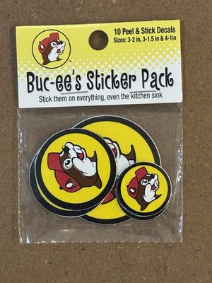 Buc-ee’s Sticker Pack Bucees 10 Stickers with Bucees Logo - Variety of ...