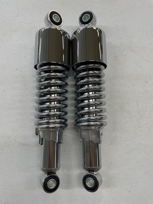 FORSA Chrome Shorty motorcycle shocks 11" / 280mm eye to eye 10MM X ...