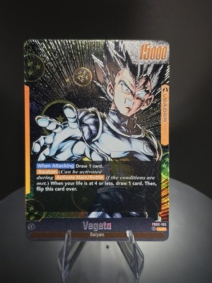 Dragon Ball Super Fusion World Vegeta FB02-105 Leader Custom Art | eBay