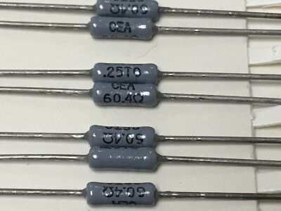 (2 PC) TRW RN55C60R0B Metal Film Resistors 1/4 Watt 60 Ohm 0.1% ± 50ppm ...