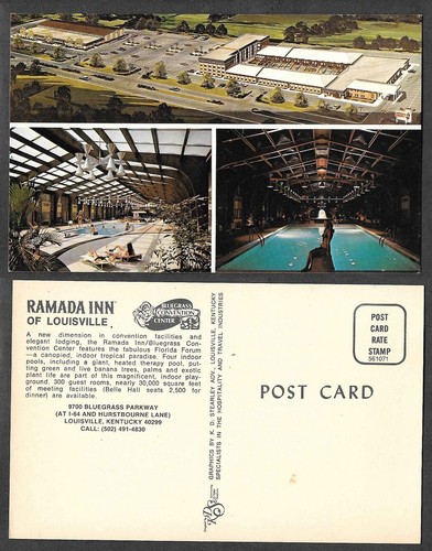 Old Kentucky Postcard - Louisville - Ramada Inn - Multiview, Swimming ...