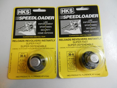 HKS Speedloader; 36-A; 5-Shot; 2 Pack; 38 Spec; 357 Mag; Fast ...