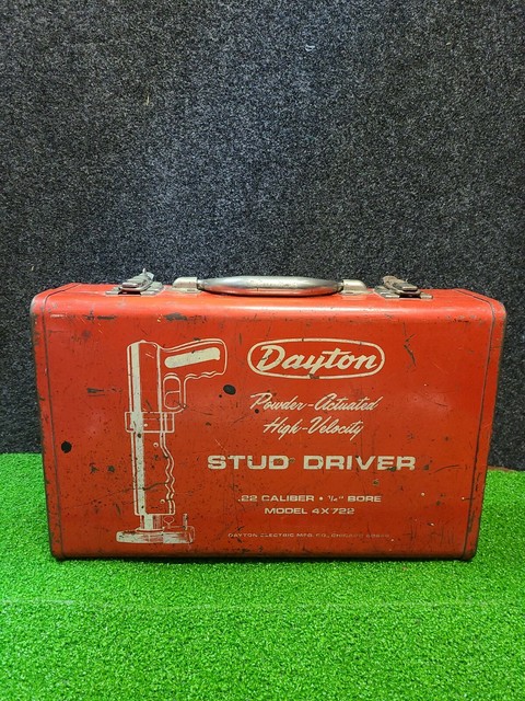 Dayton 4X722 Powder Actuated High Velocity Stud Driver With Case ...