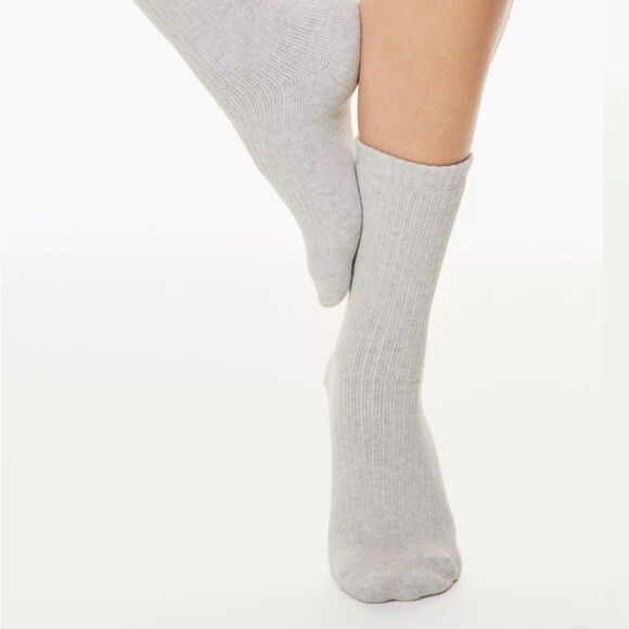 Men's 3-12 Pairs Solid Gray Cotton Long Athletic Crew Socks Size 9-11 ...