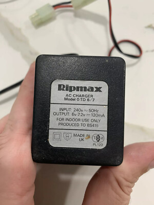 RIPMAX AC CHARGER 6V 7.2V RC Car Battery UK PLUG | eBay