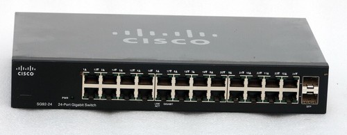 CISCO MODEL SG92-24 COMPACT 24-PORT GIGABIT NETWORK SWITCH | eBay