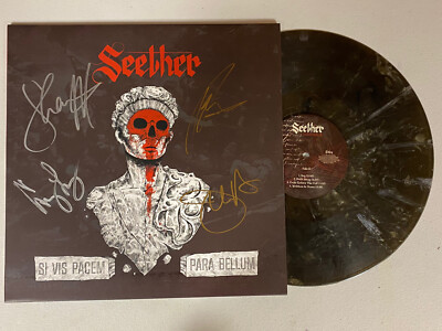 SEETHER AUTOGRAPHED SIGNED SI VIS PACEM VINYL LP ALBUM JSA COA ...