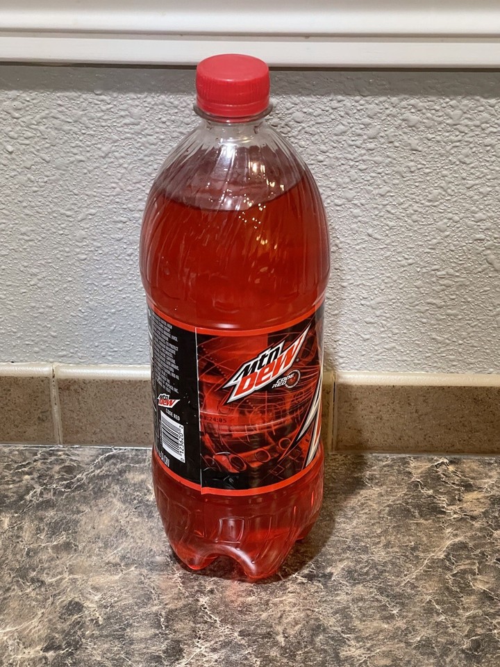 Mountain Dew Code Red 1 Liter Bottle Full Old Design 1L Mtn | eBay