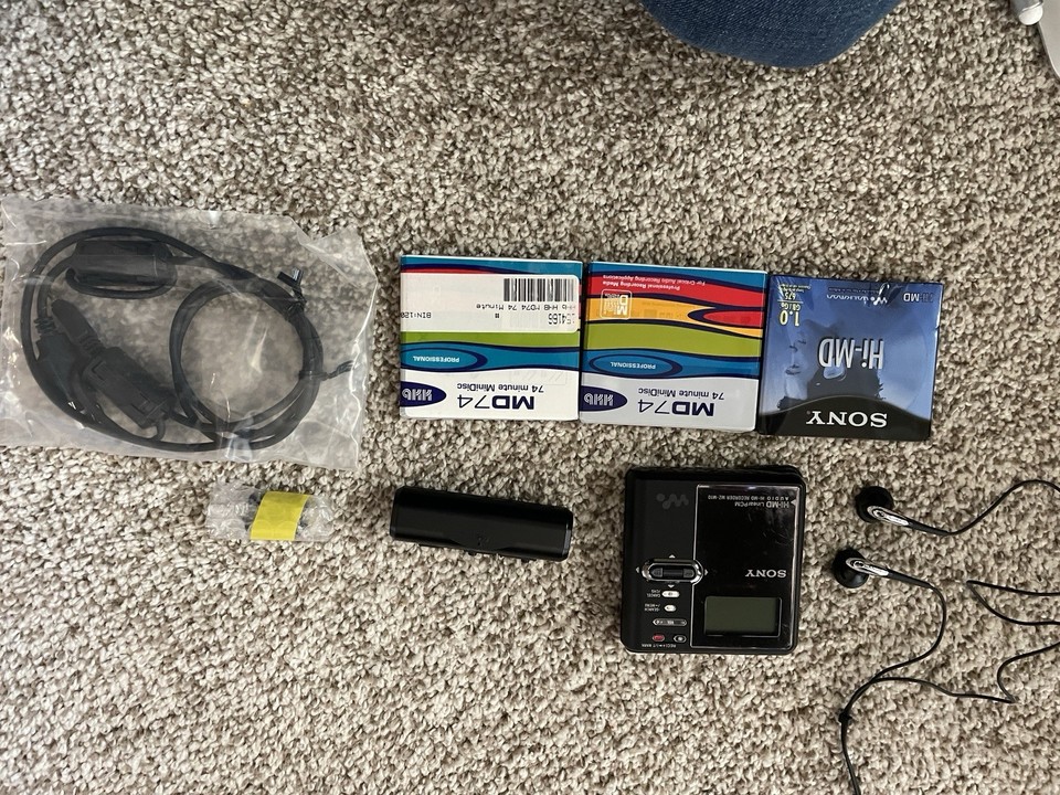 Sony MZ-M10 Walkman Black Portable HI-MD MiniDisc Player/Recorder | eBay