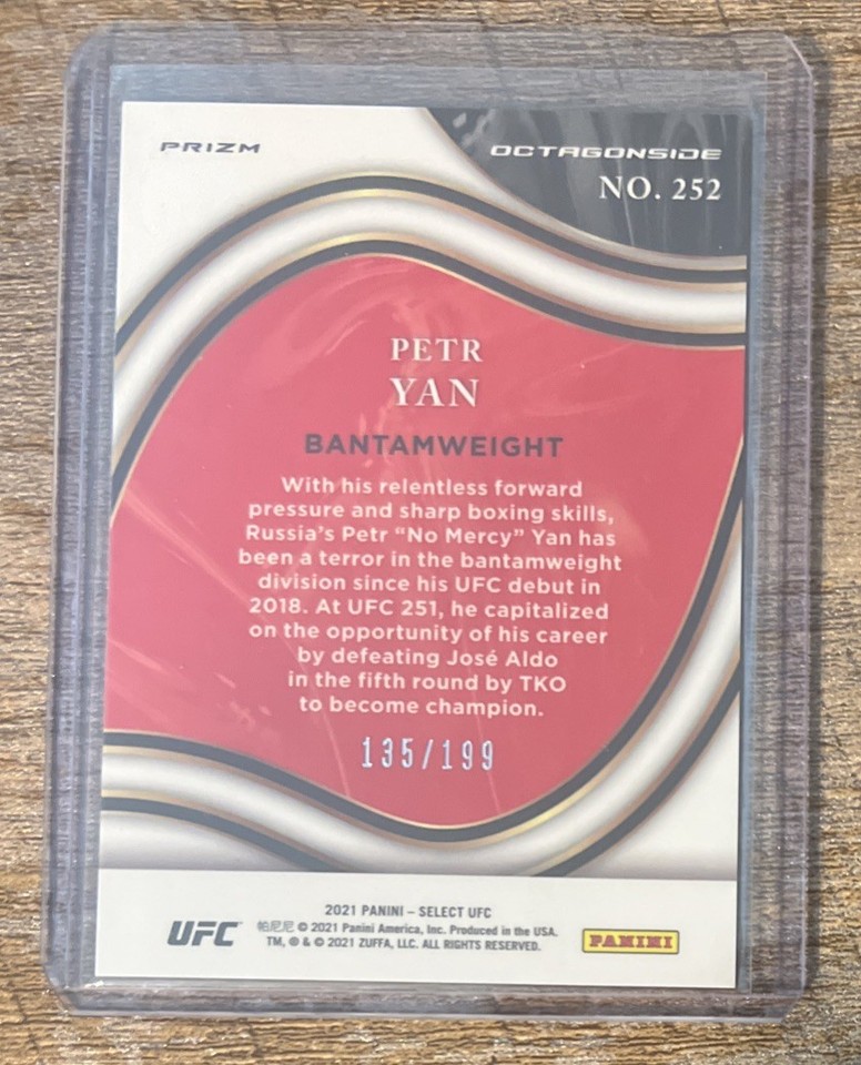 2023 Panini Select UFC Petr Yan Weight Class 1/1 Numbered 135/199 ...