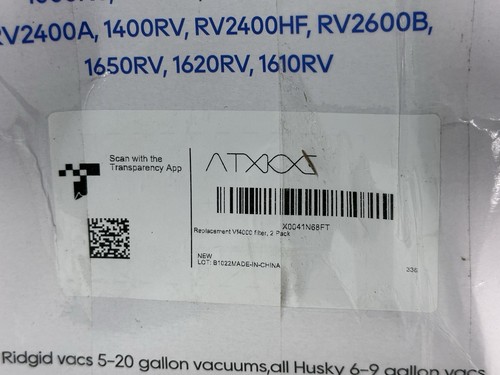 VF6000 HEPA 5-Layer Allergen Filter For Rigid Wet/Dry Vac 97457 - READ ...