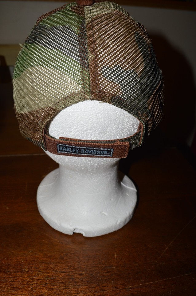 Harley Davidson Camo Mesh Ball Cap | eBay