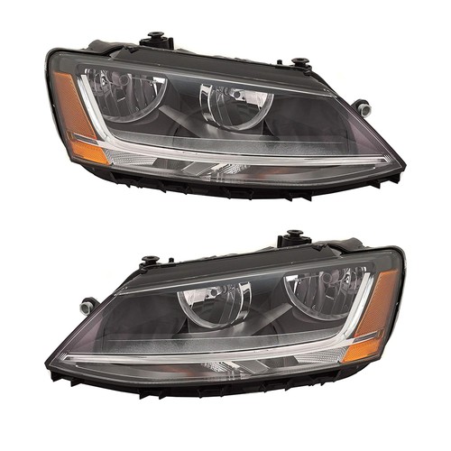 PAIR OF HEADLIGHTS FITS VOLKSWAGEN JETTA SE SPORT 2018 BY 5C7941005J ...