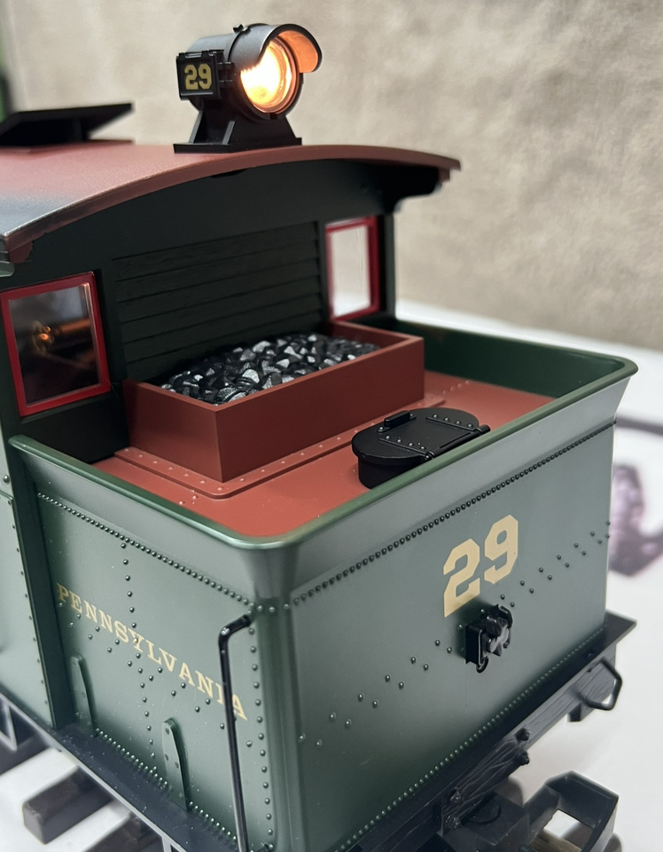 LGB 72120 G Scale Pennsylvanian RR Forney Set: Steam Loco & 2 Cars LN ...