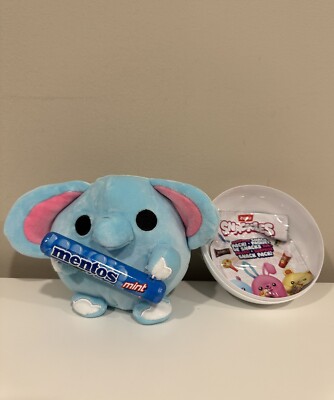 2023 ZURU Snackles 5.5" LOTTIE ELEPHANT Mentos Mini Plush Series 2 Open ...