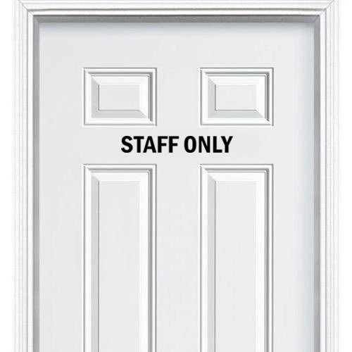 Staff Only Door