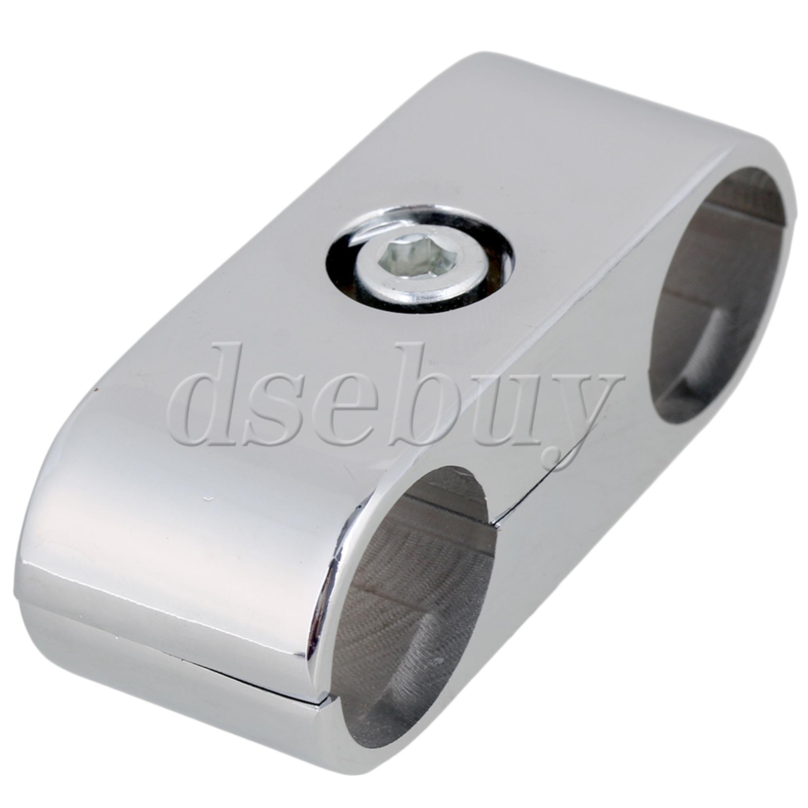 Metal 25mm Double Port Pipe Clamp Clip Lean Tube Connector Drying Rack ...