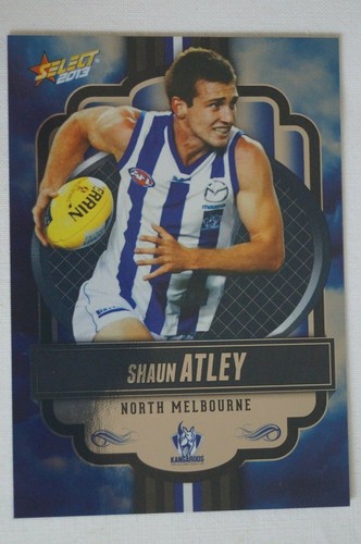 North Melbourne AFL-VFL Football Select Silver Foil Football Card Shaun ...