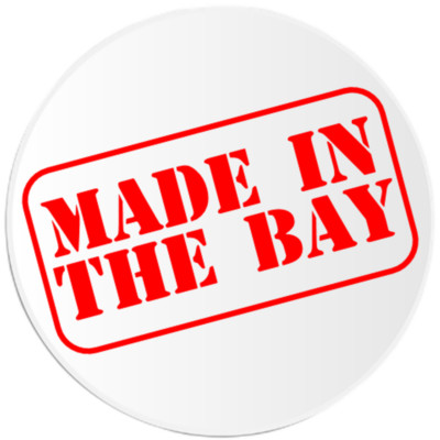 Made In The Bay - Circle Sticker Decal 3 Inch - San Francisco CA Born ...