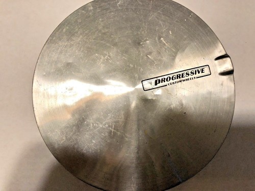 PROGRESSIVE CUSTOM Wheels "DOME" Machined Clad ABS Plastic Center Cap 7 ...