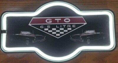 GTO sign 17" x 10" Illuminated led man cave sign. | eBay
