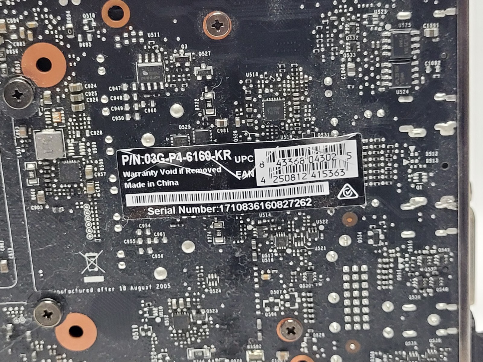 EVGA 03G-P4-6160-KR GeForce GTX 1060 3GB GDDR5 VRAM Graphics Card