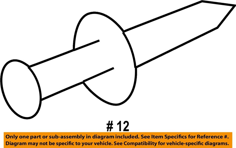 GM OEM 00-16 Impala Limited Bumper Components-License Bracket Rivet ...