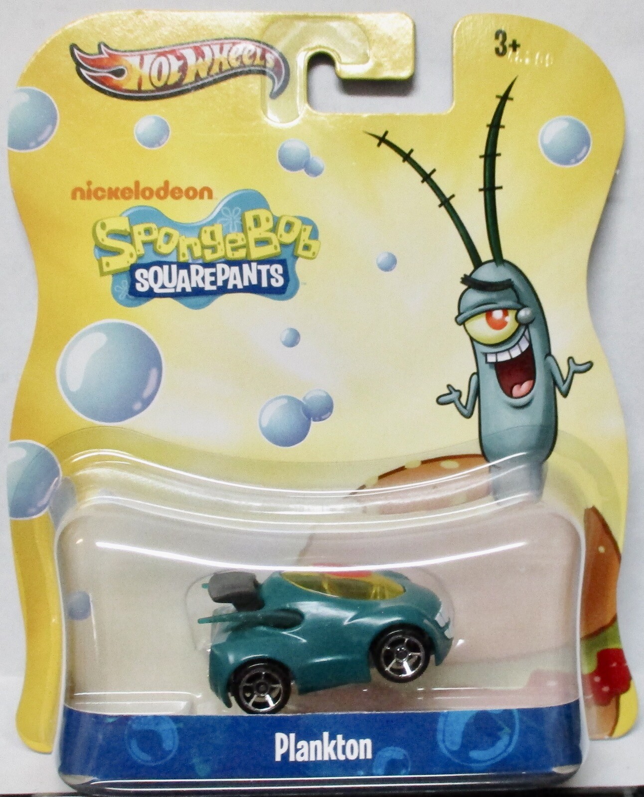 HOT WHEELS CHARACTER CARS SPONGEBOB SQUAREPANTS PLANKTON GREEN COMBINED ...