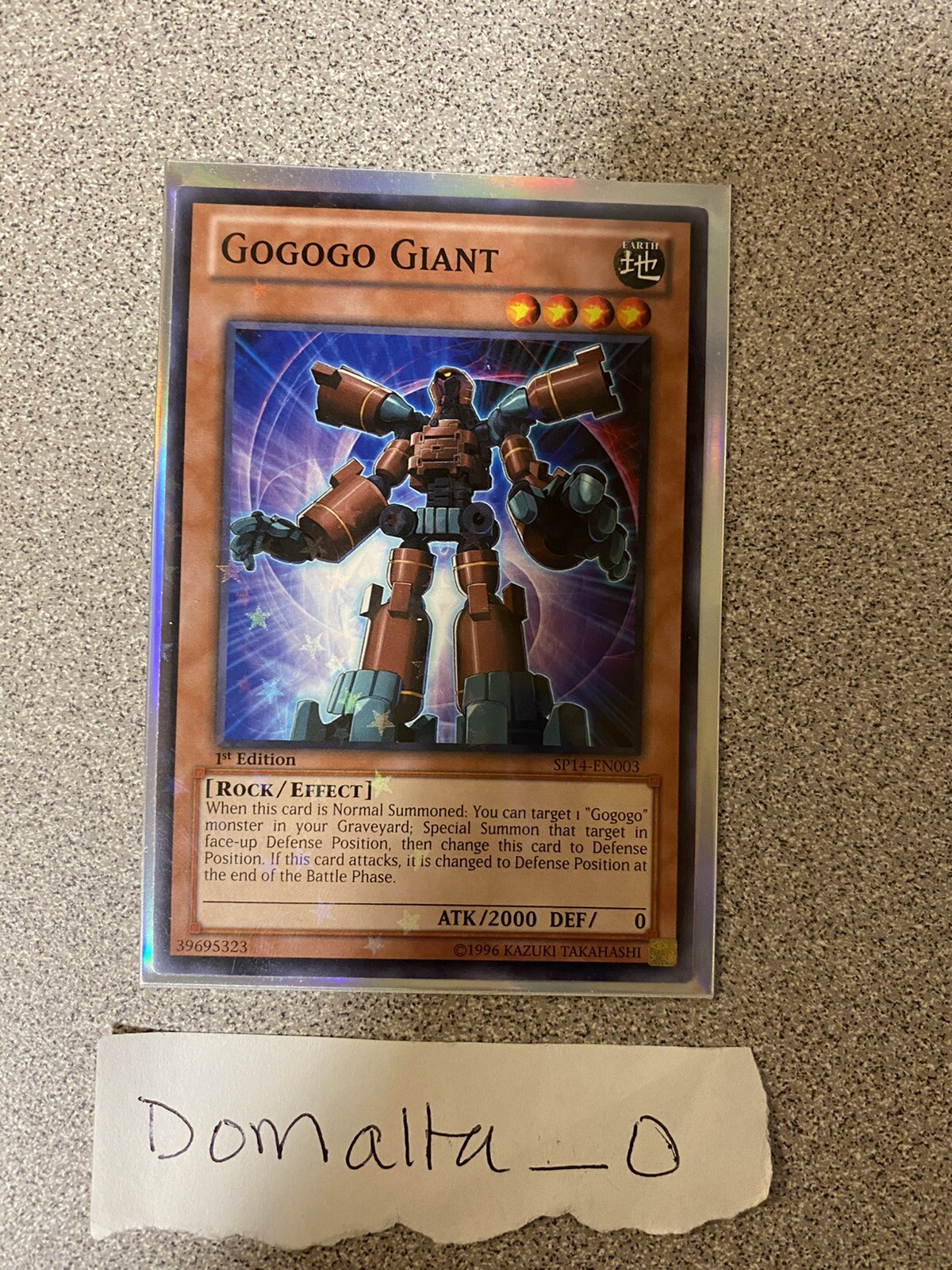Yugioh Gogogo Giant SP14-EN003 - Starfoil Rare - 1st Edition VLP | eBay