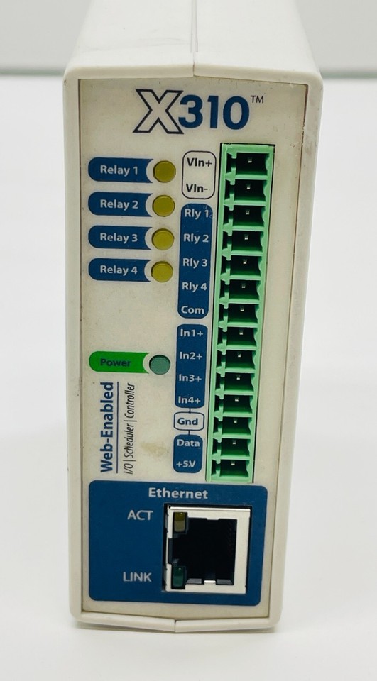 X-310-24I Web Relay,9-28VDC,4 Digital Inputs,4 Relays,4 Temperature ...